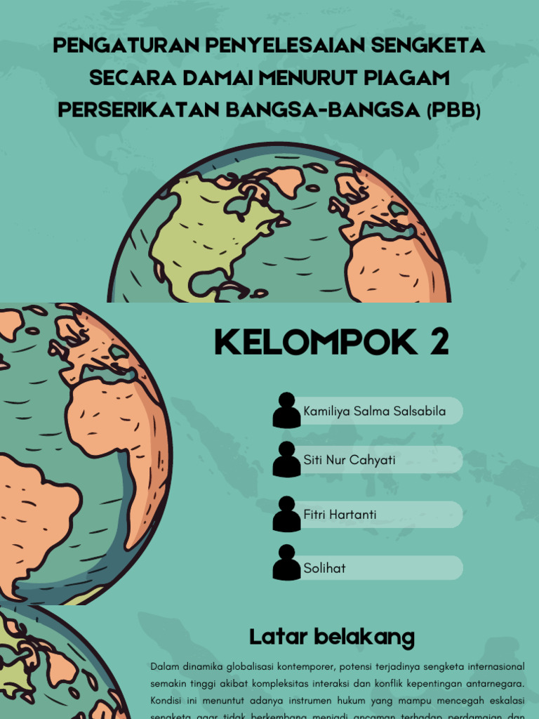 Penyelesaian Sengketa Internasional PBB | PDF