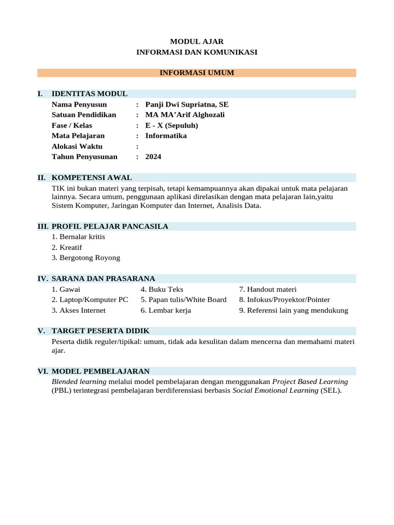 Informatika Bab 3 - Teknologi Informasi Dan Komunikasi | PDF