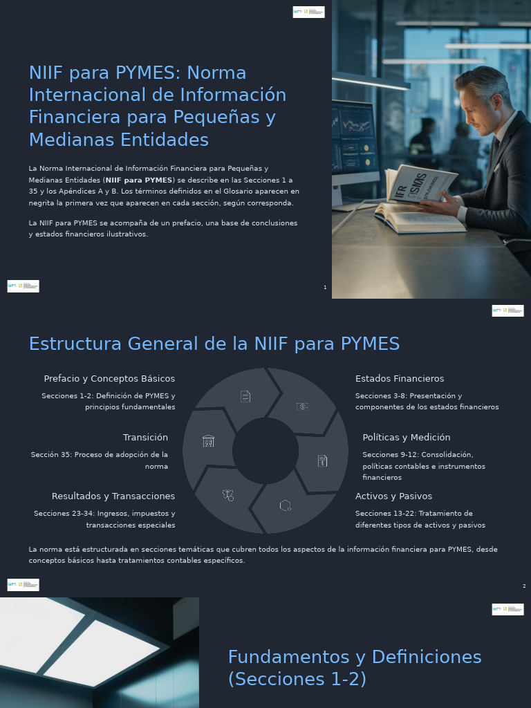NIIF para PYMES Norma Internacional de Informacion Financiera para Pequenas y Medianas Entidades ...