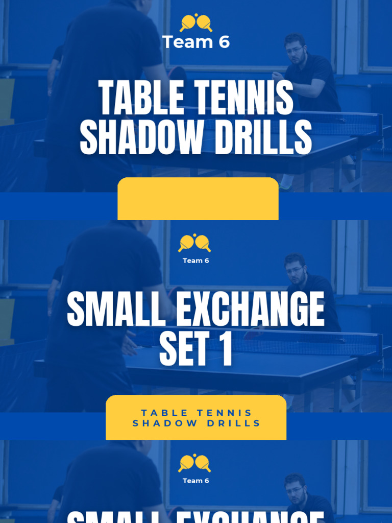 Table Tennis Shadow Drills Guide | PDF