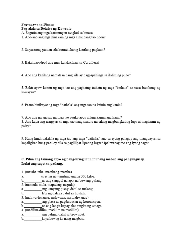Sakit Sa Ulo Fili 4 2q | PDF