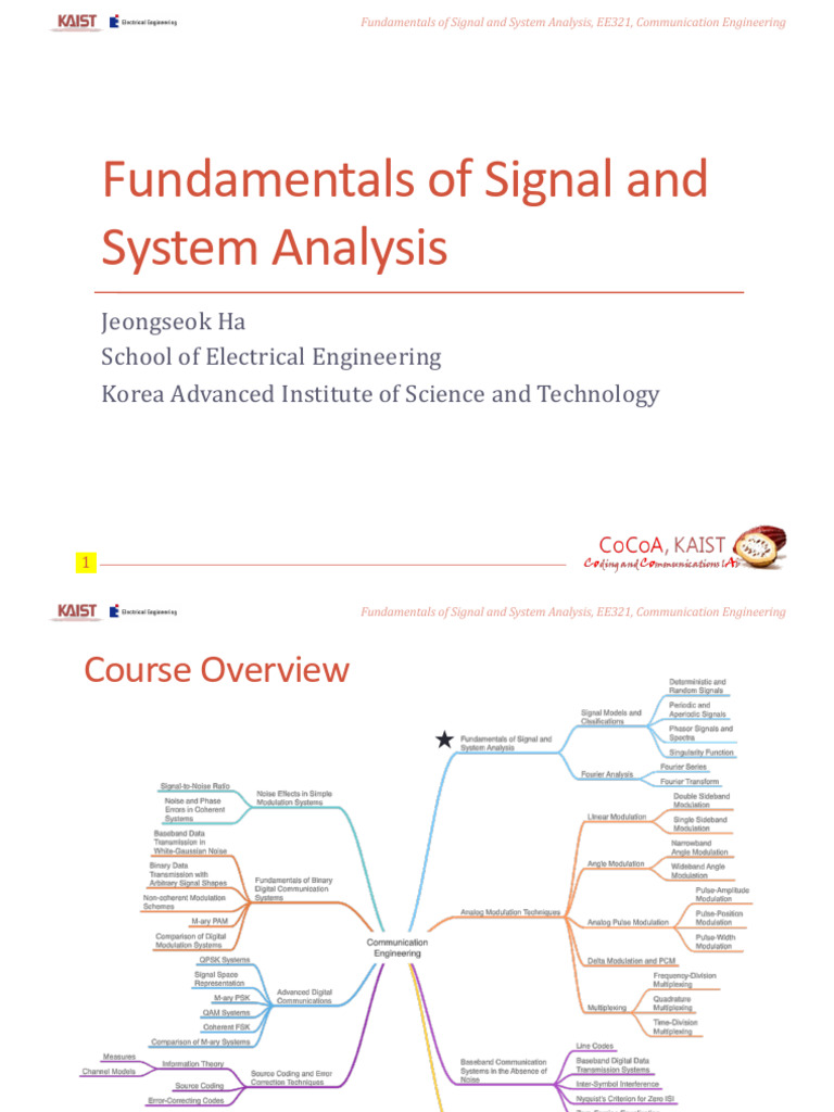Fundamentals of Signal and System Analysis-Fourier-Analysis | PDF ...