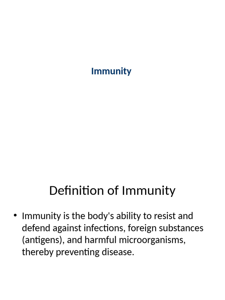 Immunity | PDF