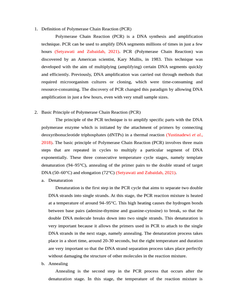 Definition of Polymerase Chain Reaction | PDF | Polymerase Chain ...
