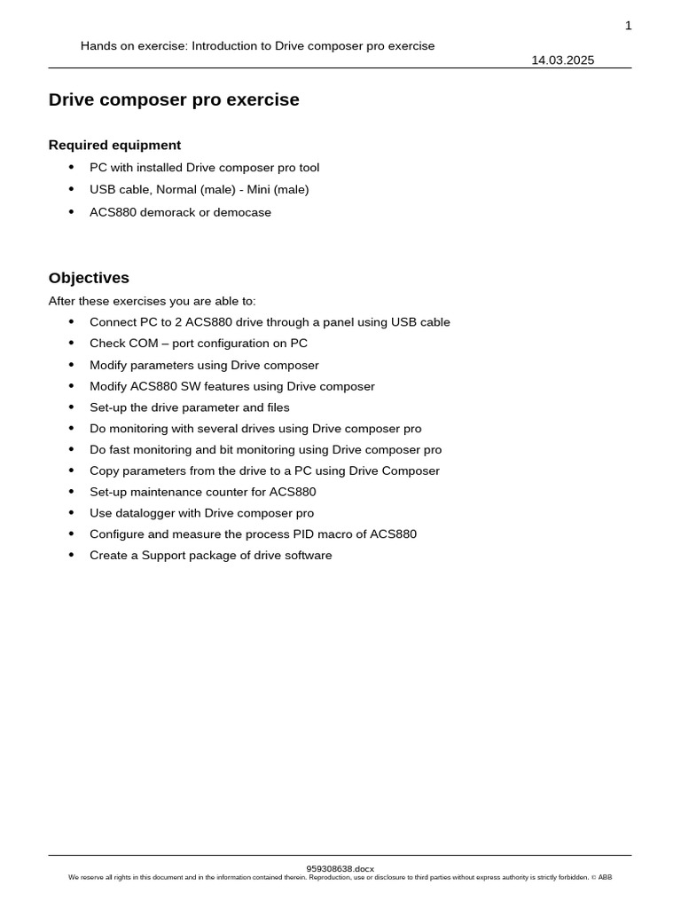 Drive Composer Pro Exercise Guide | PDF | Personal Computers | Button ...