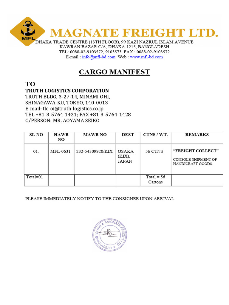 Hawb - 0631 CM | PDF