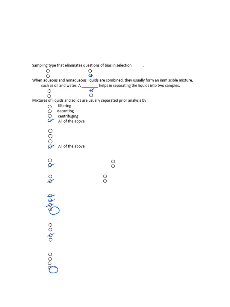 Analytical Chemistry: Sampling Techniques and Preparation | PDF | Acid ...