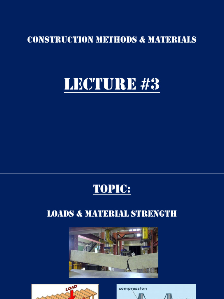 CMM Lecture #3 - Matl Strength | PDF | Beam (Structure) | Strength Of ...