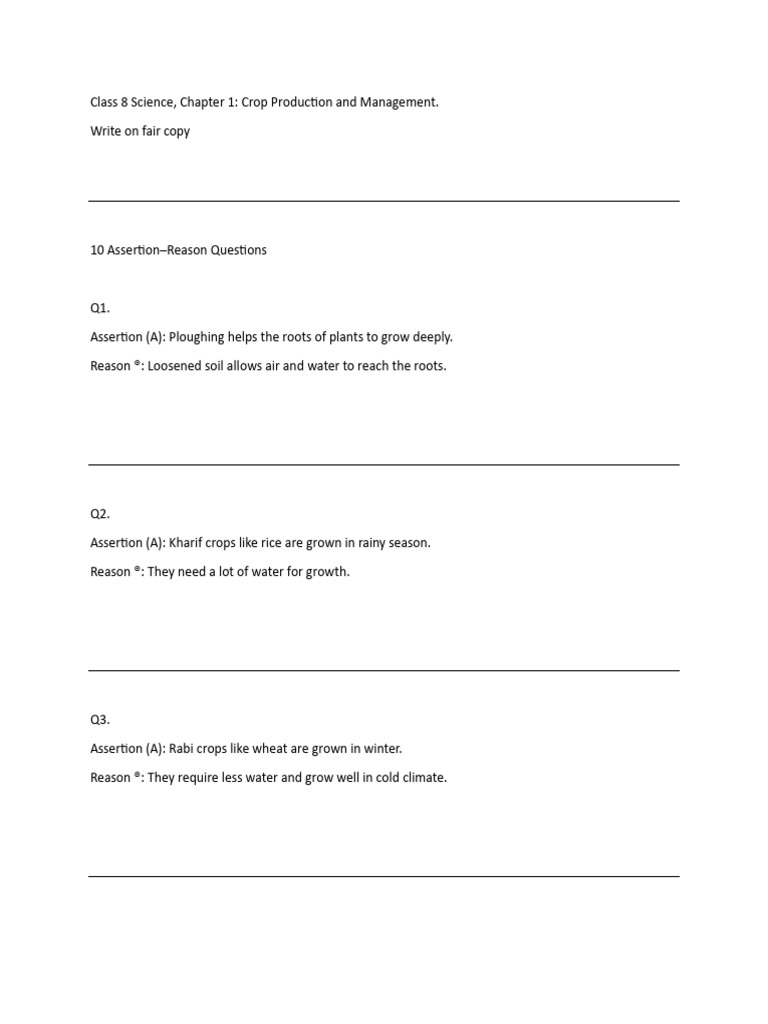 Class 8th Sci Homework | PDF