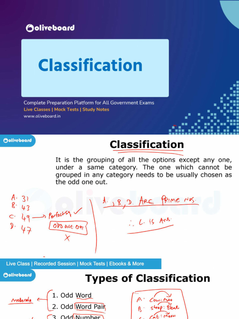 Classification Odd One Out 1760640167 | PDF