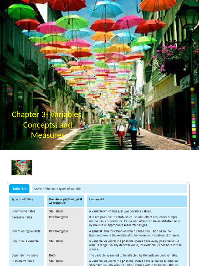 Chapter 3 - Variables, Concepts, and Measures | PDF