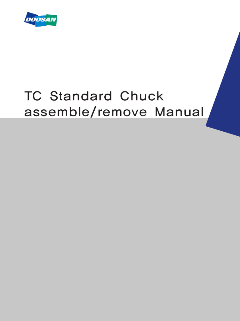 TC - Standard Chuck Assemble, Remove Manual - TCCME27 | PDF | Screw | Tools