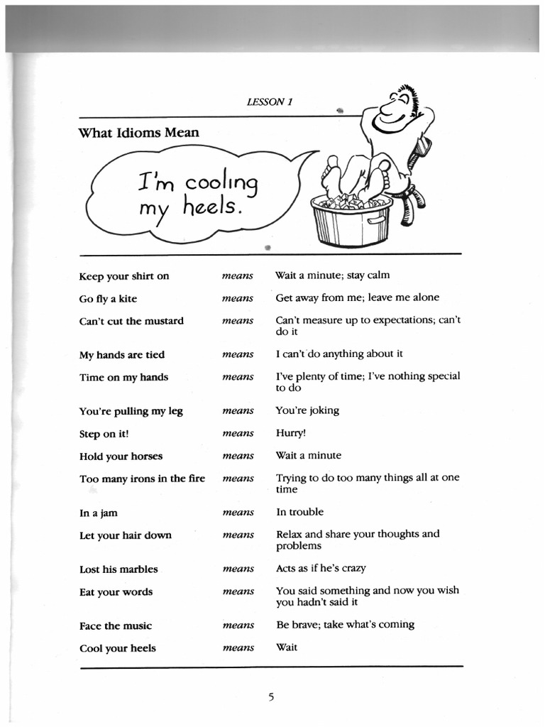 Idioms Light 1 | PDF