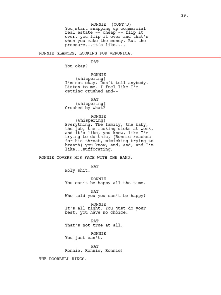 Silver Linings Playbook - Tiffany and Pat Meet For First Time | PDF