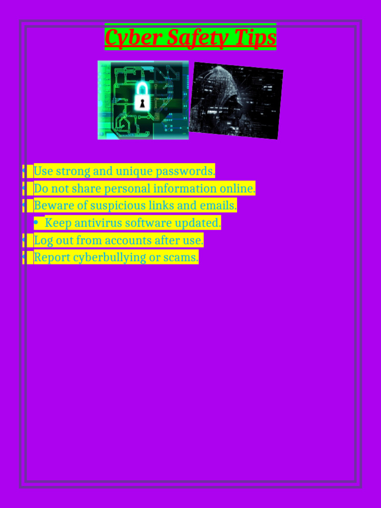 Cyber Safety Poster | PDF