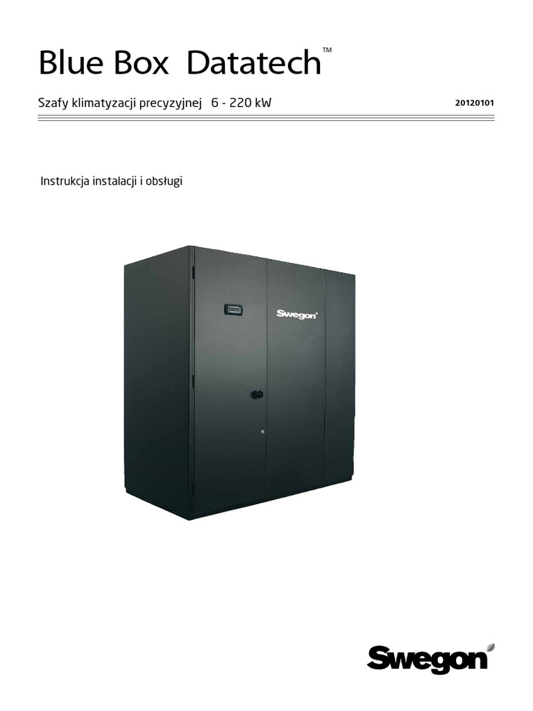 Datatech - Szafy Klimatyzacji - Instrukcja | PDF