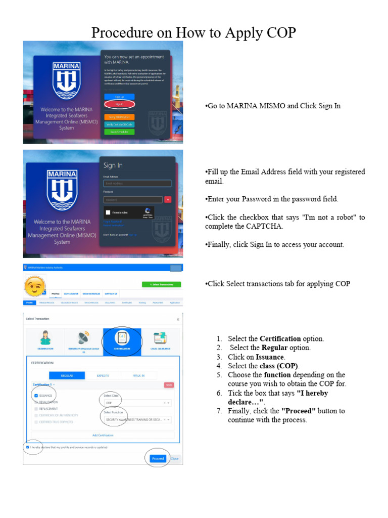 How to Apply for COP: Step-by-Step Guide | PDF