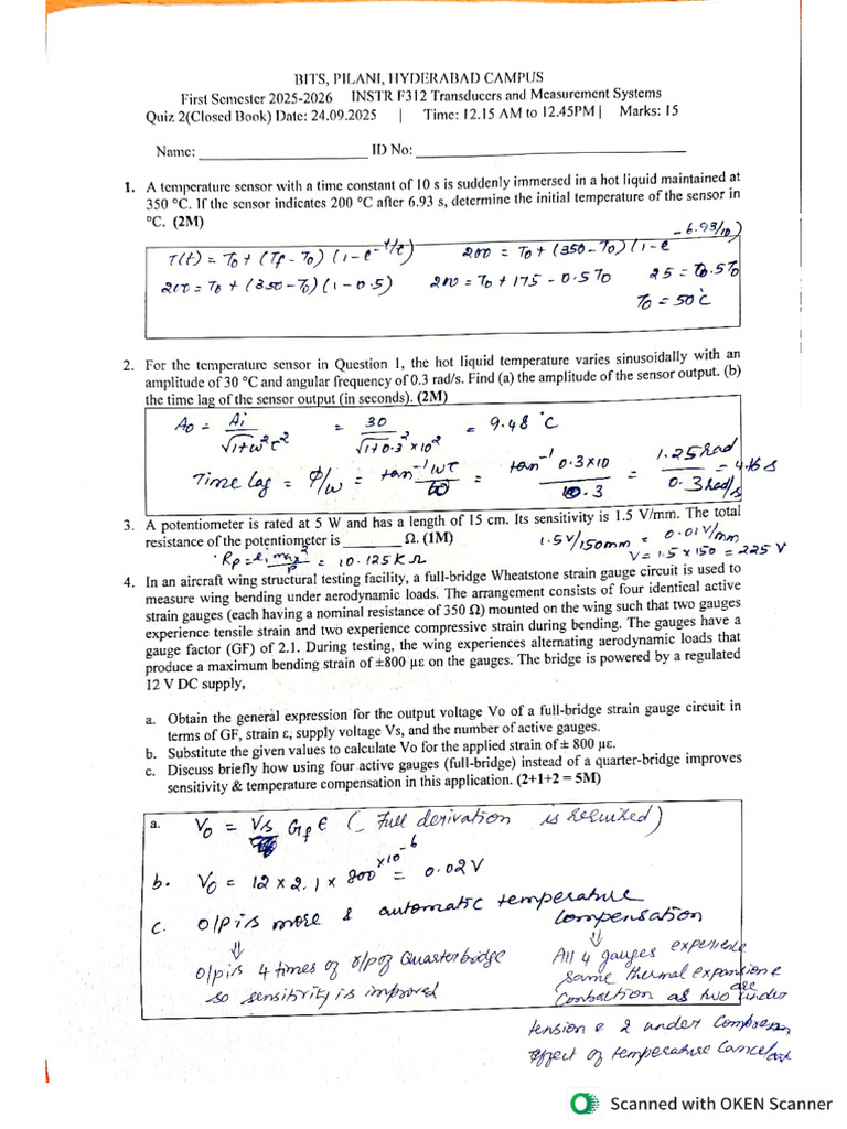 Quiz 2 Solution Tms | PDF