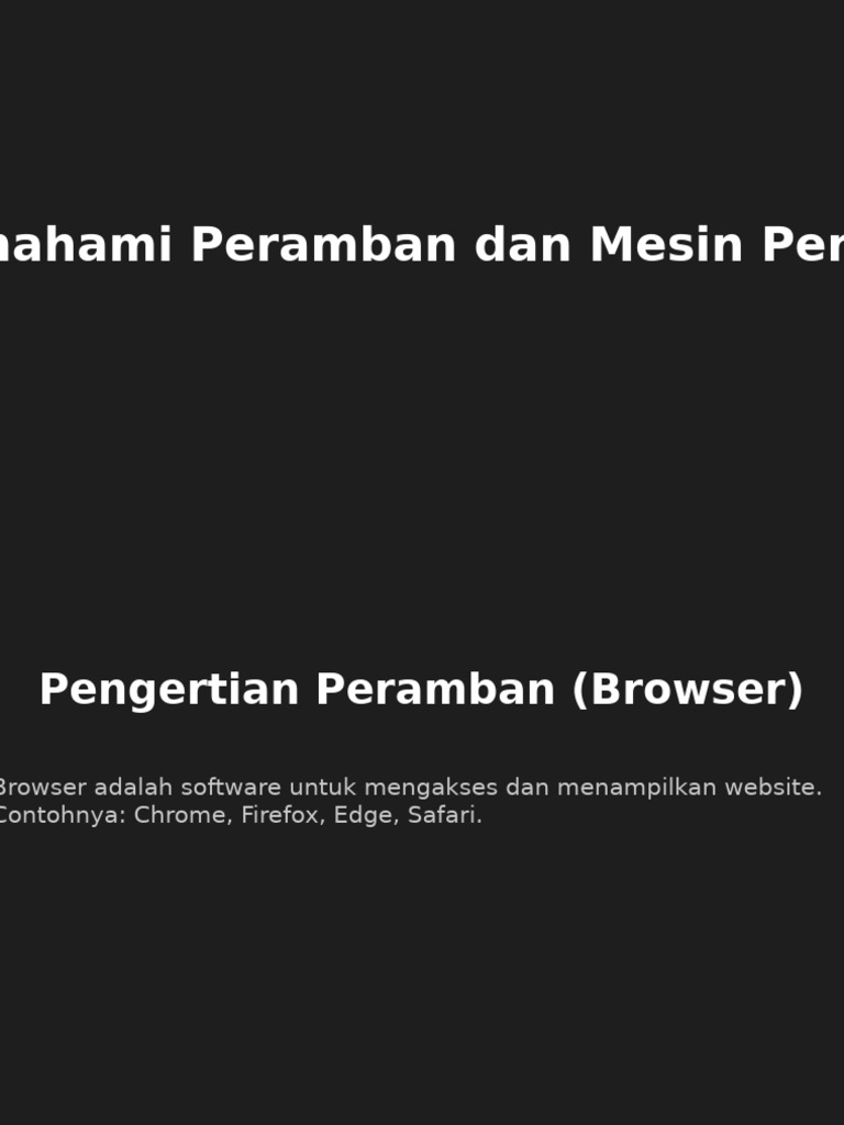 Peramban Dan Mesin Pencari Desain Anak Muda | PDF