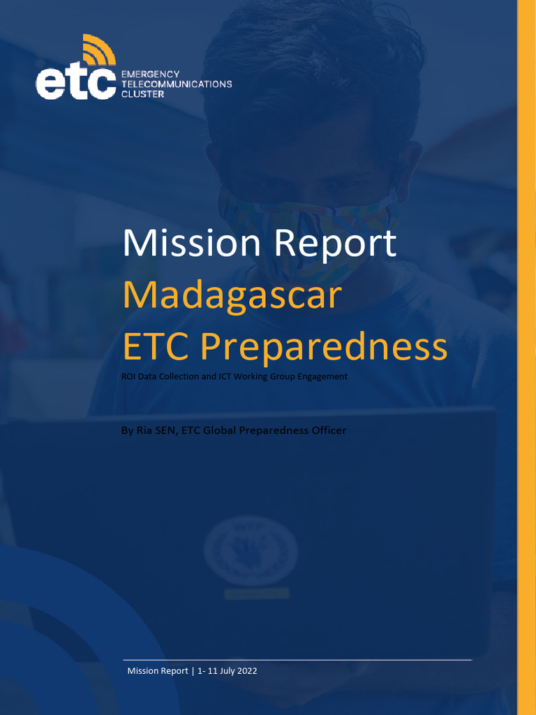 Madagascar ICT Preparedness Mission Report | PDF | Information And ...