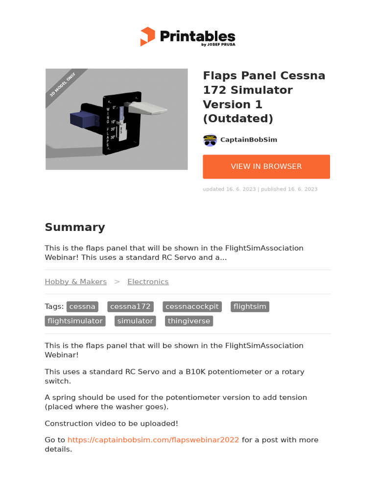 Flaps Panel Cessna 172 Simulator Version 1 Outdated 6bea11eb 302a 47a0 ...