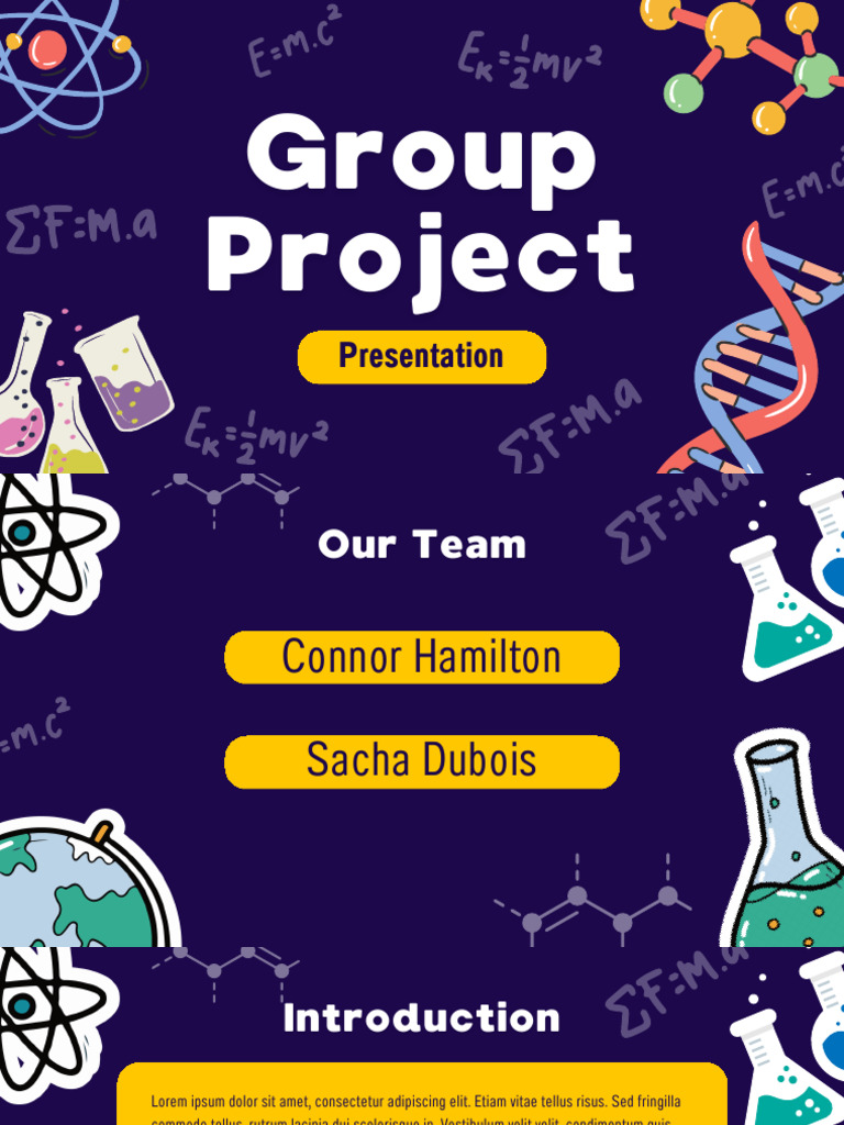 Purple Yellow Playful Science Laboratory Group Project Presentation | PDF
