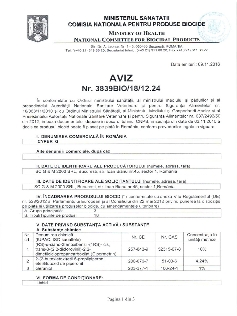 Aviz Cyper G | PDF