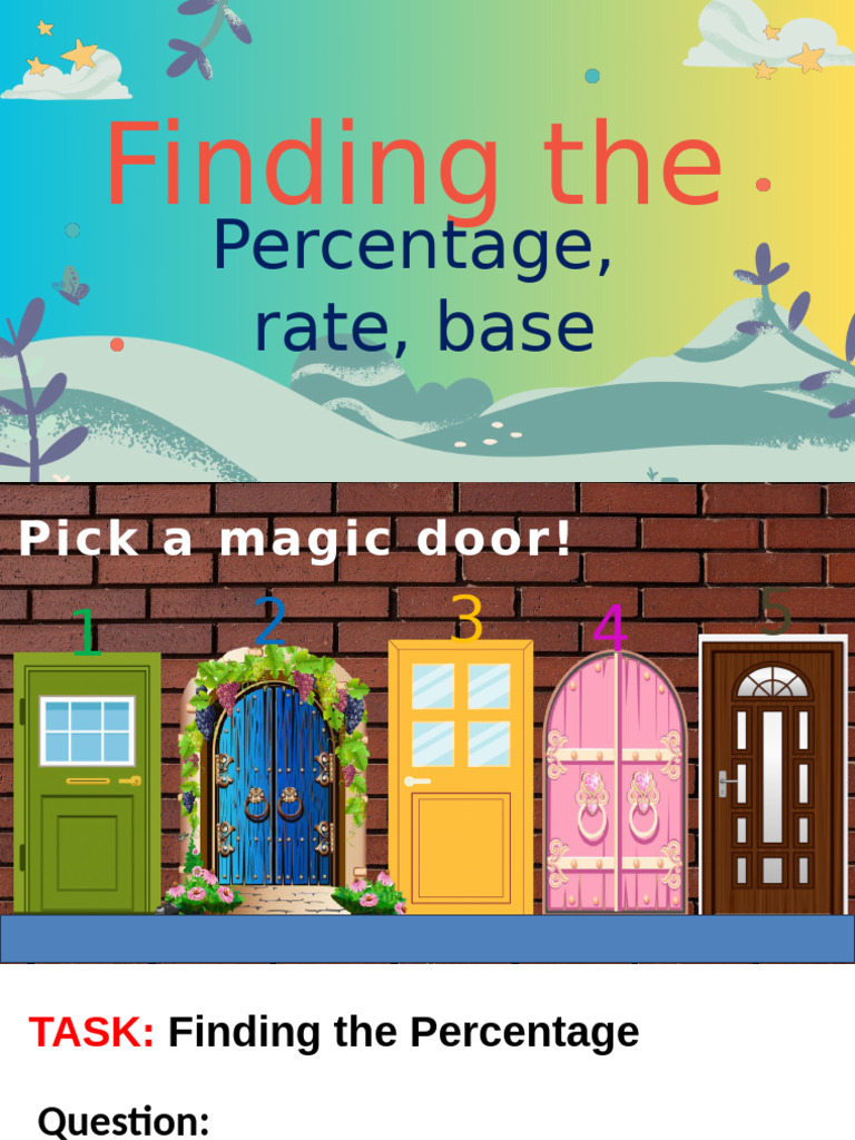 Percentage, Rate, Base | PDF