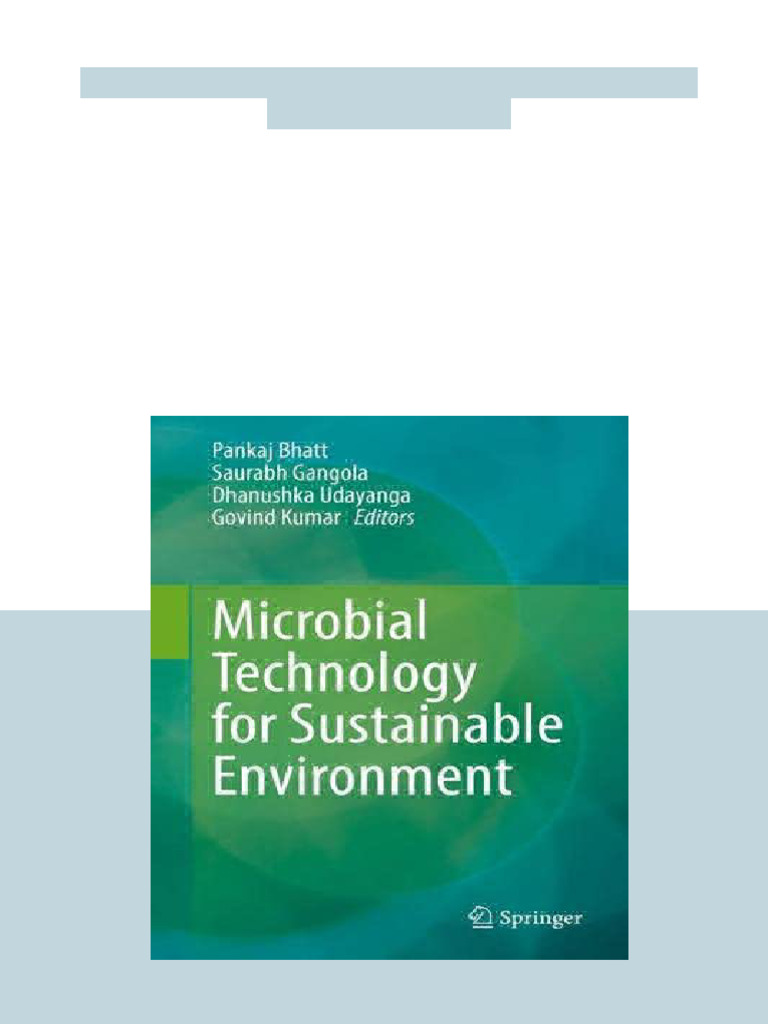 Microbial Technology For Sustainable Environment Ready To Read | PDF ...