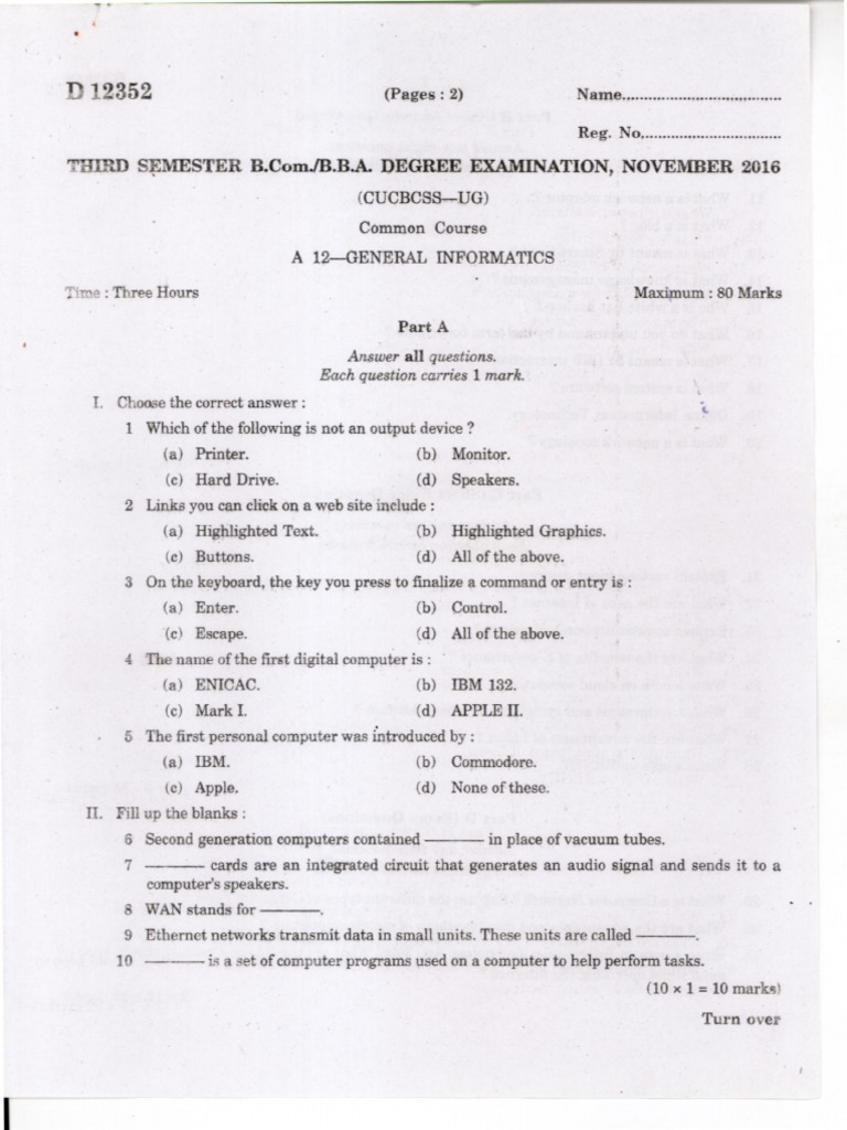 General Informatics 2016 | PDF