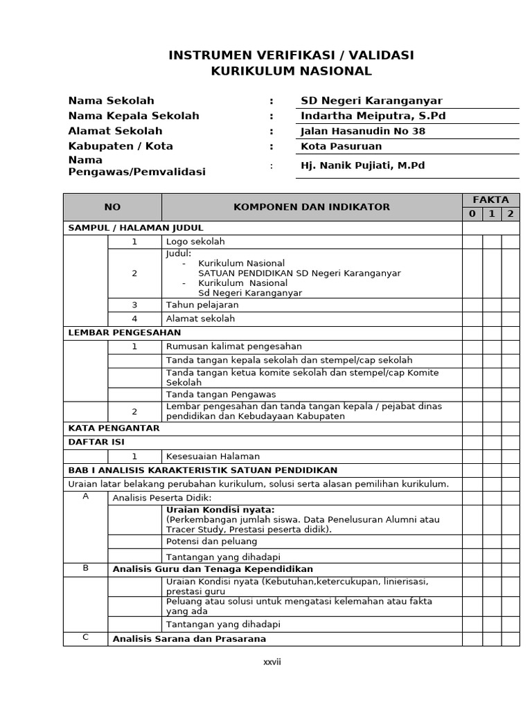 2.b. Instrumen Validasi KSP | PDF