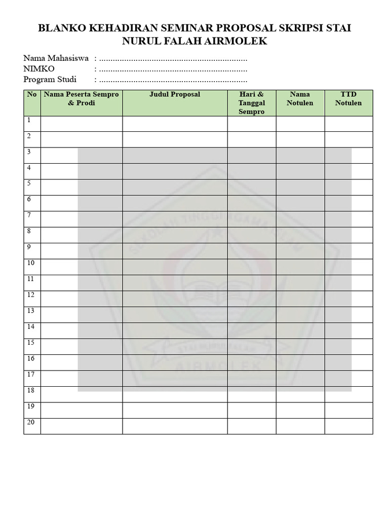 BLANKO Hadir Sempro | PDF