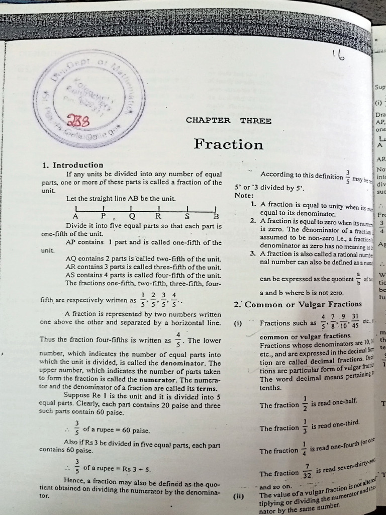 Understanding Fractions and Their Types | PDF | Mathematics | Arithmetic