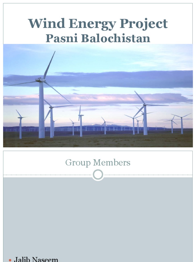 Wind Energy Project | PDF | Wind Power | Electrical Grid