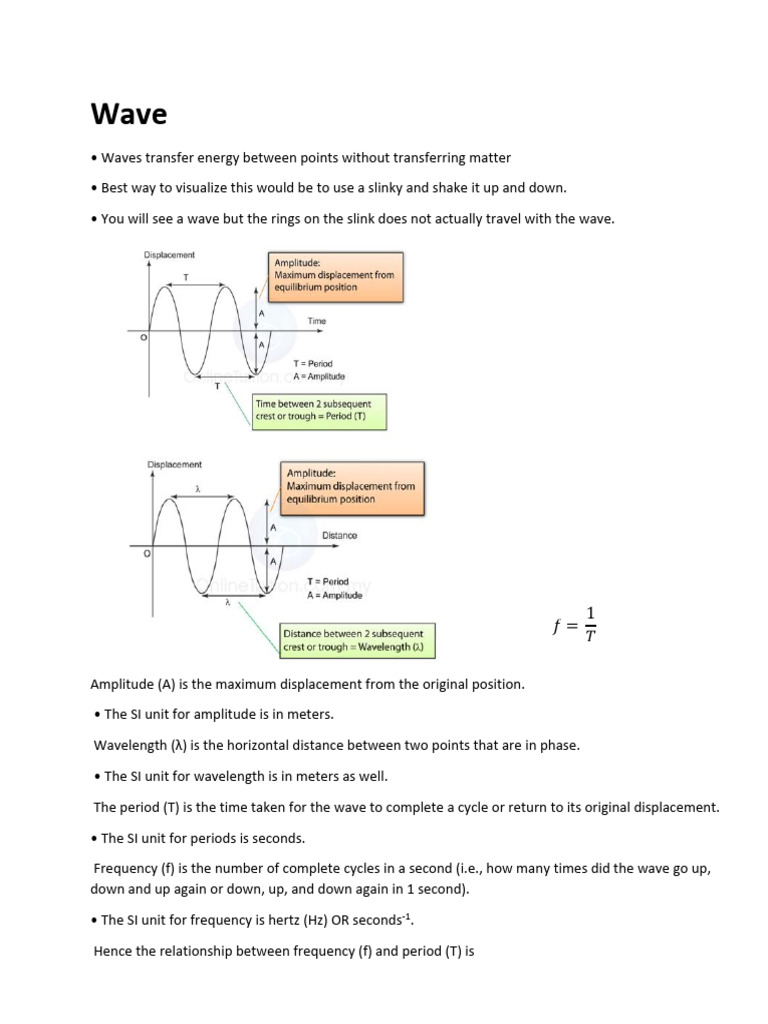 Understanding Wave Properties and Behavior | PDF | Waves | Frequency