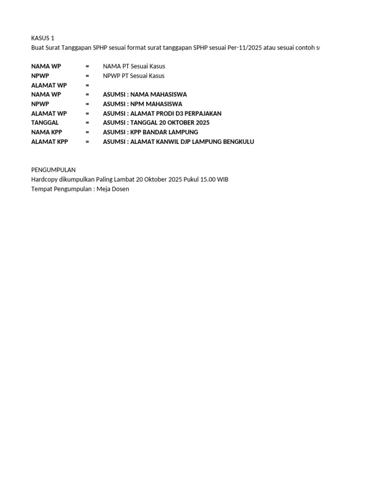 Surat Tanggapan SPHP Per-11/2025 | PDF