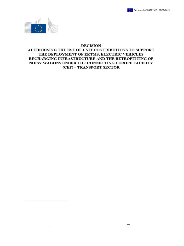 Unit Cost Decision Cef Ertms Afif Evri RFN - en | PDF | Transport ...