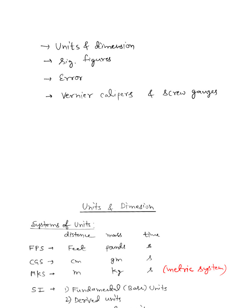 Units & Dim & Sig Figs | PDF