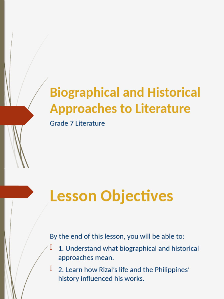 Biographical & Historical Approaches in Literature | PDF