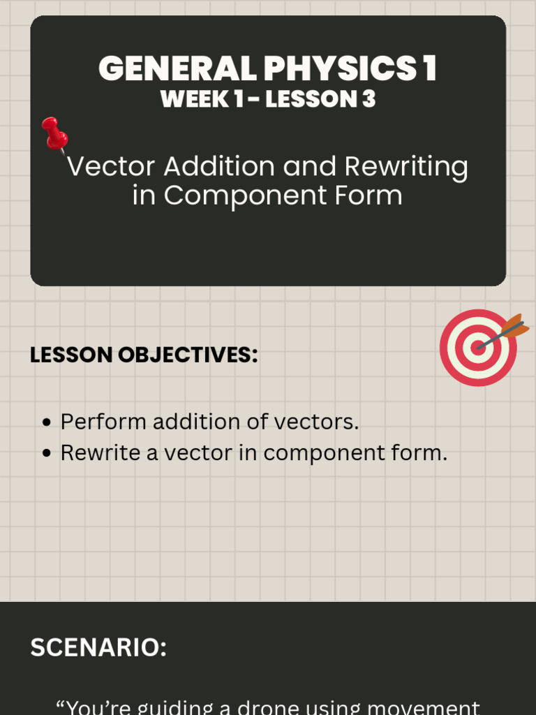 General Physics 1 Week 1 Lesson 3 | PDF