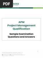 APM PFQ Study Guide and Planning | PDF | Learning | Project Management