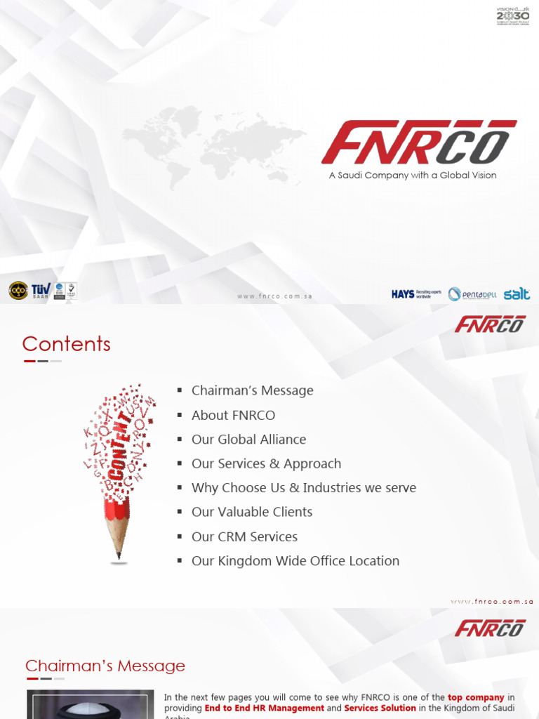 Fnrco Company Profile 2021 | PDF | Recruitment | Human Resources