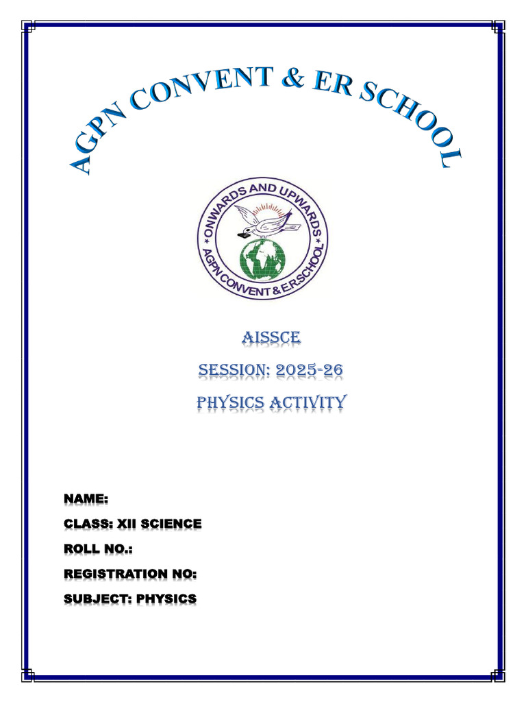 Front Page - Physics Activity | PDF