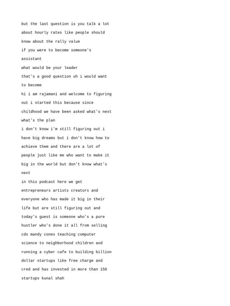 (English (Auto-Generated) ) Kunal Shah - UNICORN CRED's Founder On ...