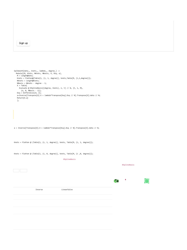 Fitting - Implementation of Smoothing Splines Function - Mathematica ...