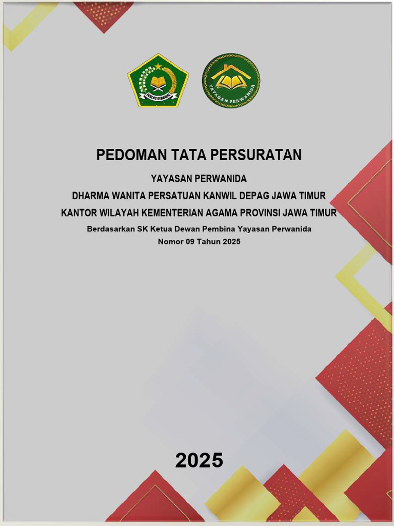 Pedoman Tata Persuratan Yayasan Perwanida | PDF