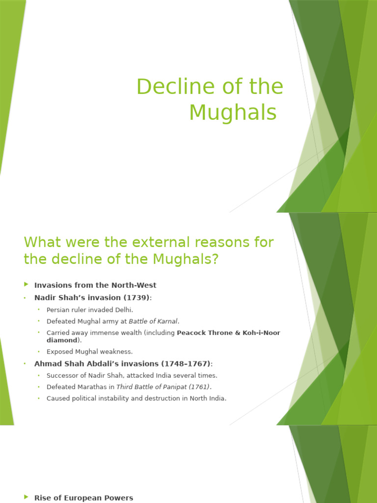 Decline of The Mughals | PDF | Mughal Empire | East India Company