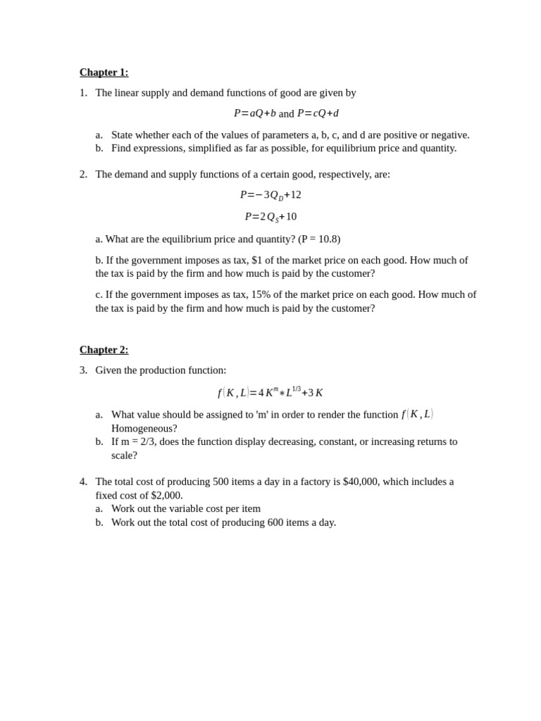 Review Exercises Chapter 1, 2, 3 | PDF | Interest | Mortgages