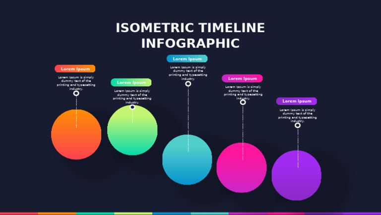 Animated 3D Isometric Timeline Infographic | PDF