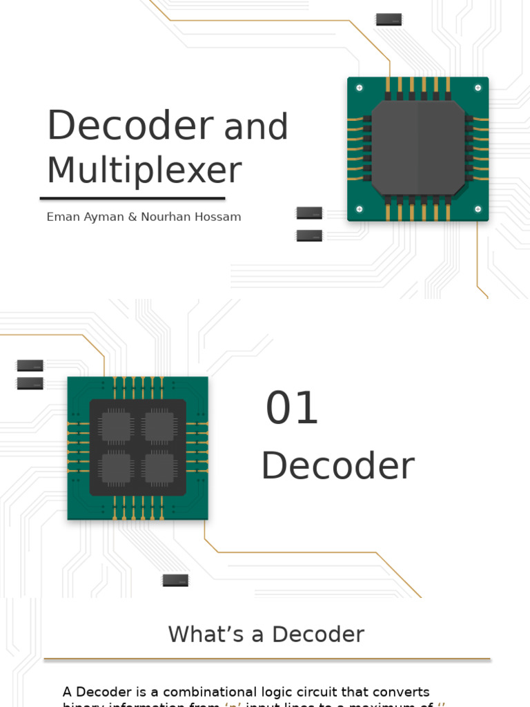 Decoder & Multiplexer | PDF | Computer Engineering | Information And ...